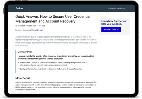 How to Secure User Credential Management and Account Recovery